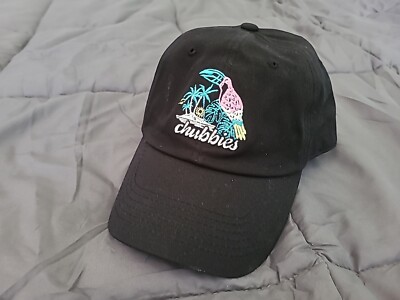 Chubbies Mens Black Tropical Toucan Embroidered Baseball Hat Cap ...