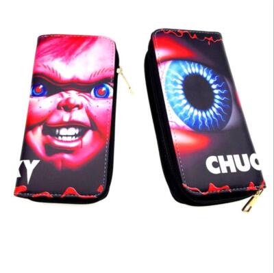 Chucky Horror Movie Themed Zip Around Clutch Wallet | eBay