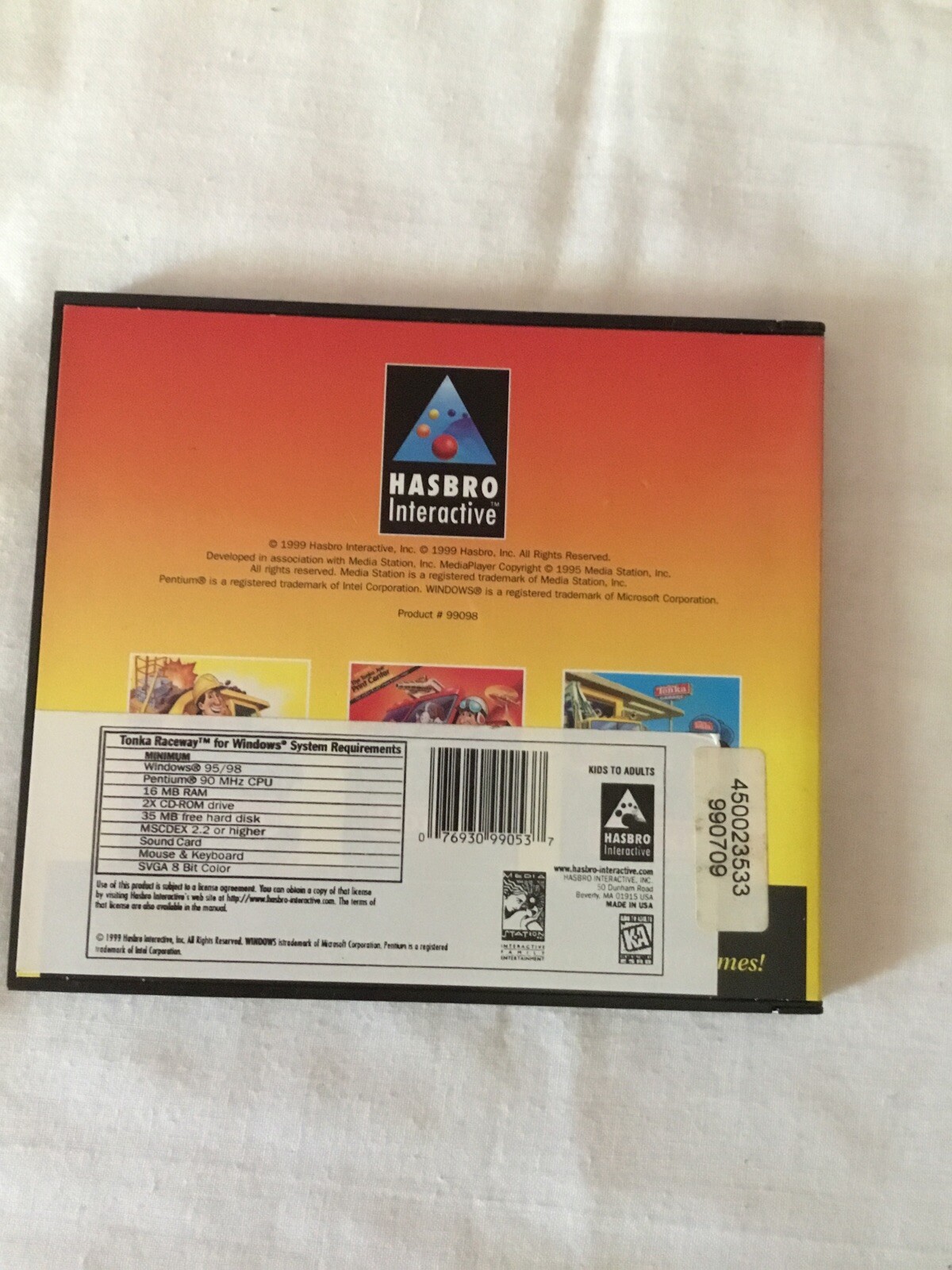 1999 Hasbro Tonka Raceway Cd Rom Game With Case And Manual | eBay