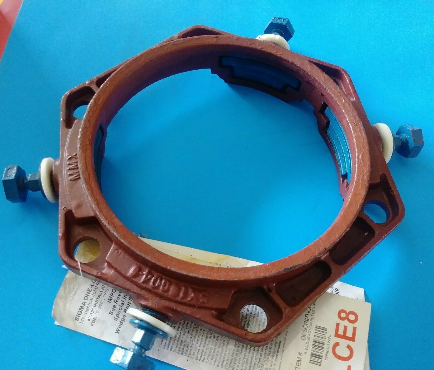 Sigma One-Lok series 8" SLCE Mech Joint Restraint for pvc pipe #SLCE8 ...