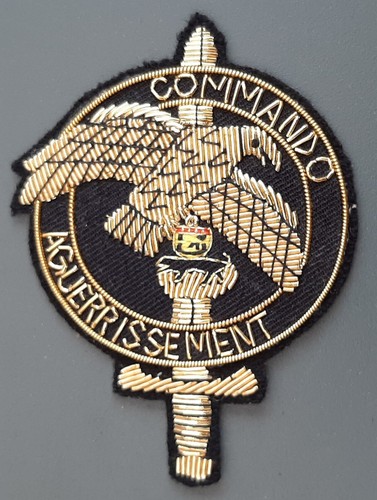 Patch COMMANDO 6° BIMA Gabon brodé cannetille fil d'or ORIGINAL | eBay