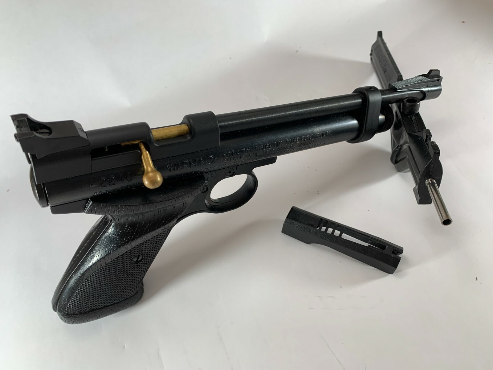 salt gun attachment to crosman 2240 CO2- Salt SWAT-most powerful salt ...