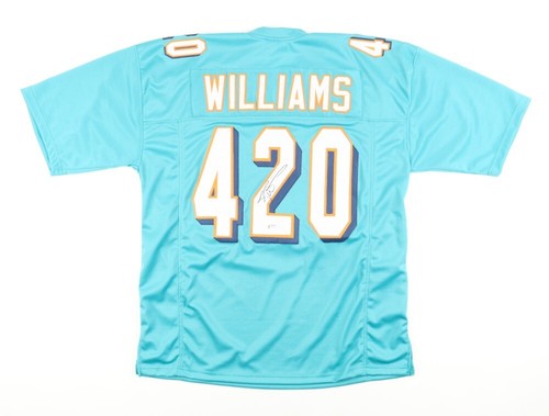 Ricky Williams Signed Miami Dolphins 420 Jersey (PSA COA) 2002 Pro Bowl ...