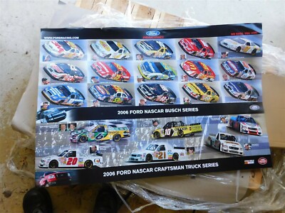 2006 FORD NASCAR BUSCH SERIES AND CRAFTSMAN TRUCK SERIES PROMO POSTER ...