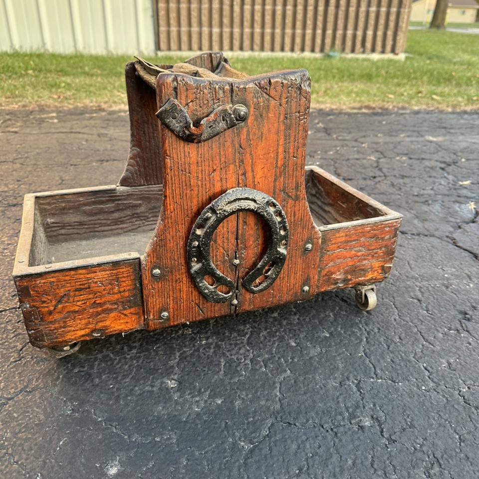 Antique Primitive 1800s Wooden Farm Horse Farrier Blacksmith Tool Box ...