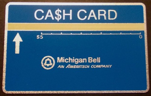 Michigan Bell (Blu) Contanti Cartoncino Con (Uno) Ottico Righe (707B ...
