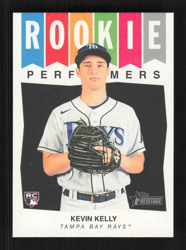Kevin Kelly RC 2023 Topps Heritage High Number Rookie Performers Rays # ...