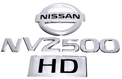 12-21 Nissan NV2500 HD—Rear Door Badge Letter Nameplate Emblem Set | eBay