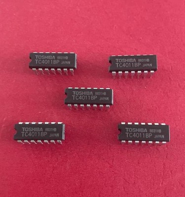 TOSHIBA TC4011BP CD4011 CMOS QUAD 2 INPUTNAND GATE 14 PIN DIP ( Qty 5 ...