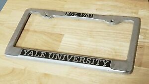 Yale University Established 1701 Pewter License Plate Frame Official ...