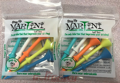 MARTINI Step Up Golf Tees - 2 Packs of 5 Assorted STEP-UP Tees 3 1/4 ...