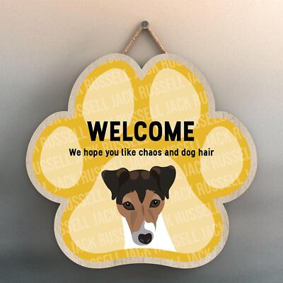 Jack Russell Welcome Chaos And Dog Hair Katie Pearson Artworks Pawprint ...