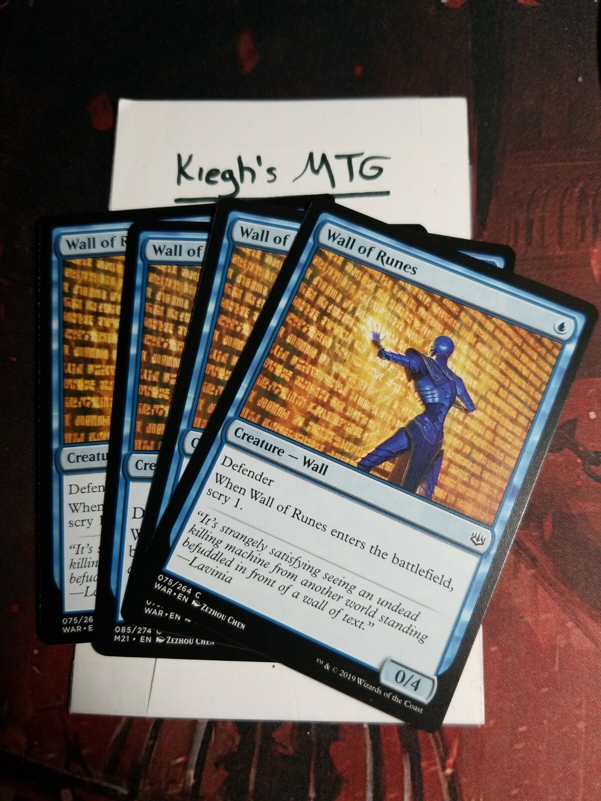 Mtg Wall Of Runes x4 | eBay