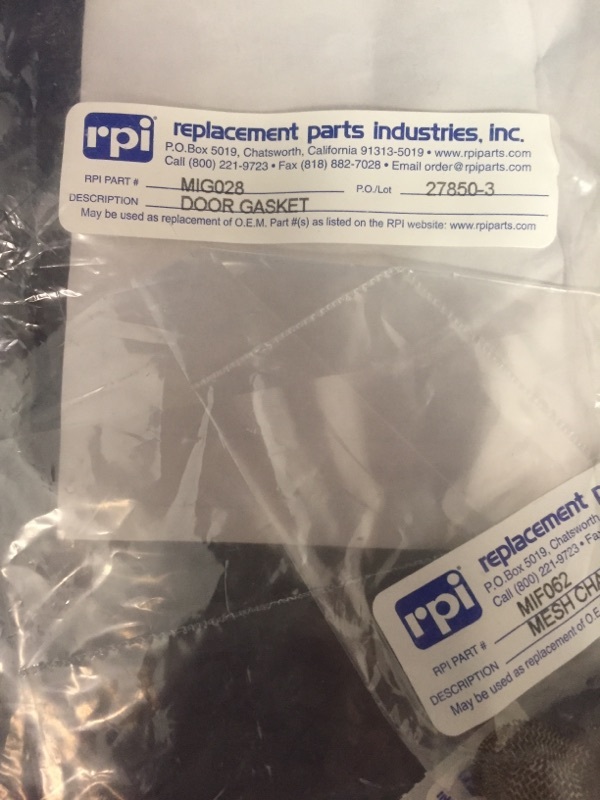 RPI Door & Dam Gaskets Ritter Midmark M11 Sterilizer PM Kit | eBay