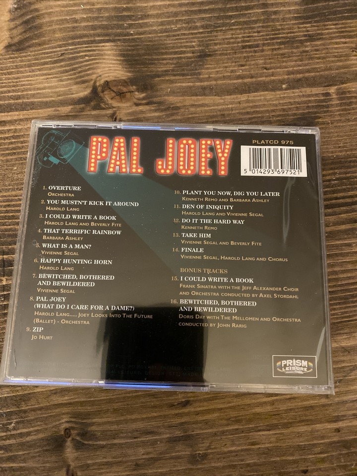 Broadway Musical Series - Pal Joey By Original Broadway Cast New CD *G ...