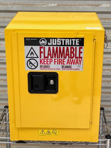 JUSTRITE 890420 Sure-Grip EX Flammable Liquid Storage Cabinet, 4 Gallon ...