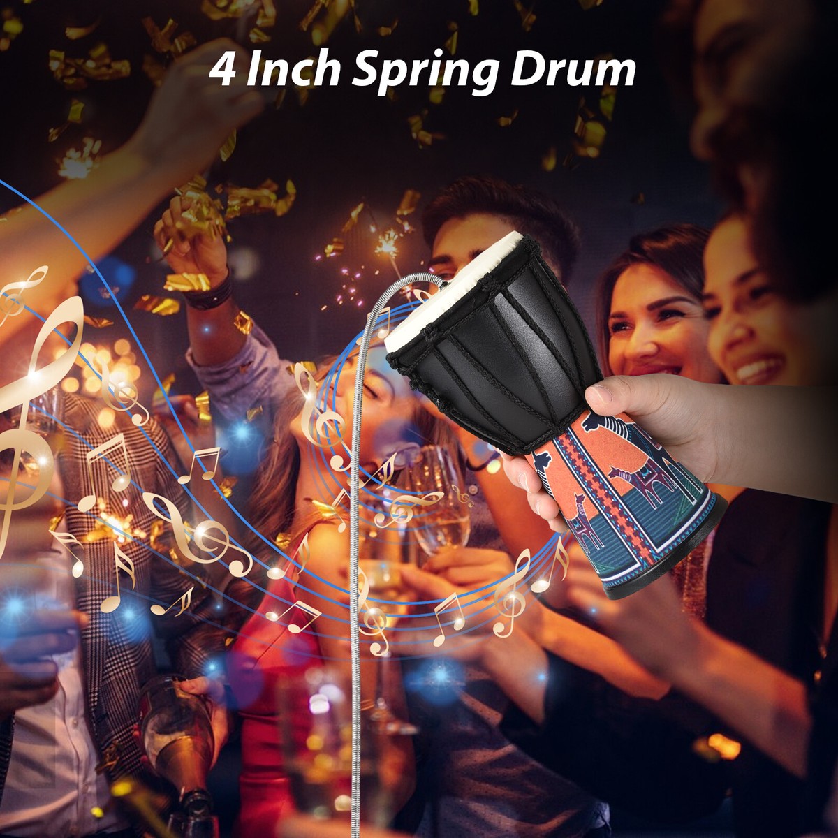Storm Tube 4 Inch Thunder Drum Sound Instrument - Portable PVC Drum For ...