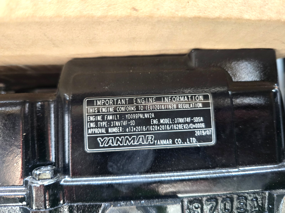 NEW Yanmar TNV 3TNV74 3TNV74F-SDSA Tier 4 Engine 3 Cyl 19HP | eBay