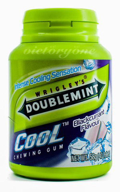 Mints Gums Bottle Green Tea Peppermint Wrigley's Doublemint Chewing ...