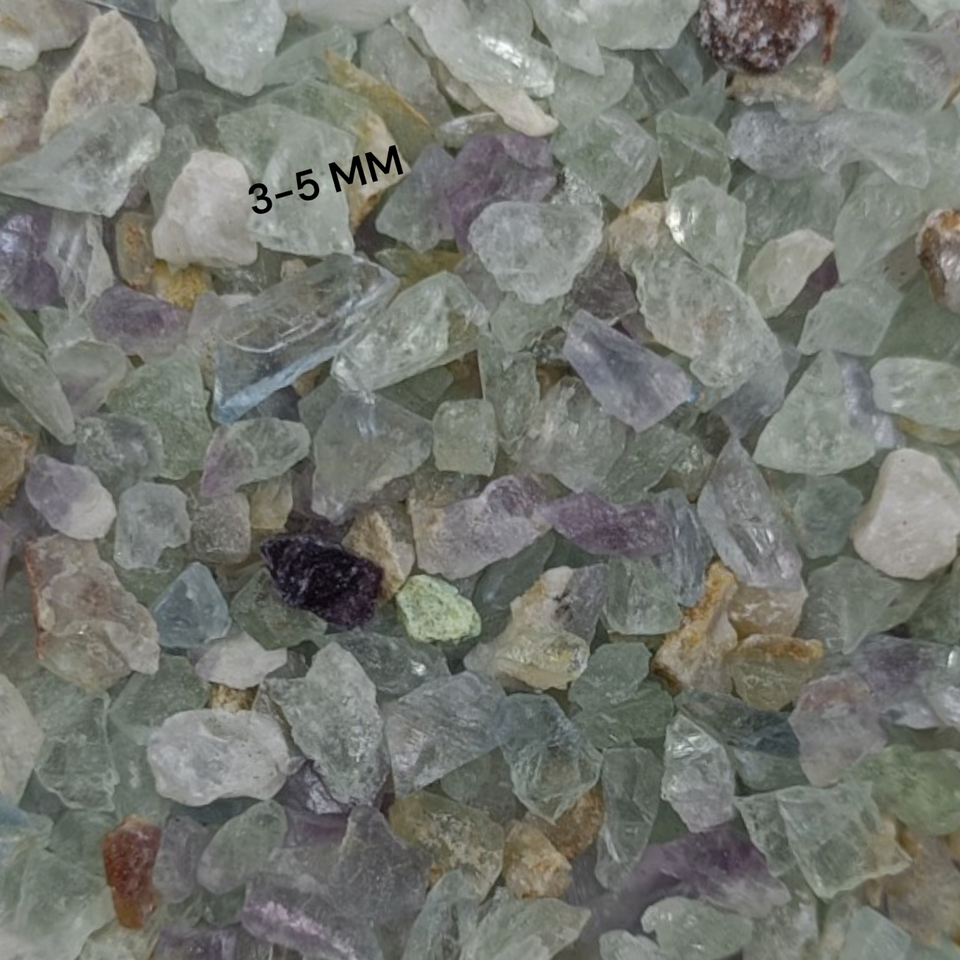 Crushed Fluorite Gemstone Coarse Powder Stone Inlay Woodworking Ring ...