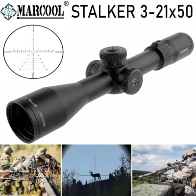 MARCOOL STALKER ED 3-21x50 FFP SF 34MM Tube Hunting Riflescopes ...