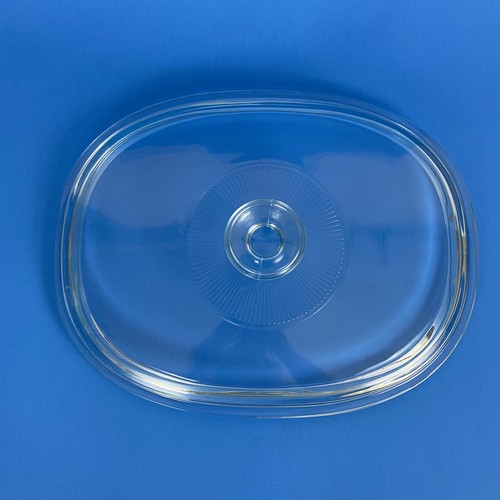 Pyrex Oval Casserole Knobbed Replacement Lid DC 1.5 C Vintage Clear | eBay