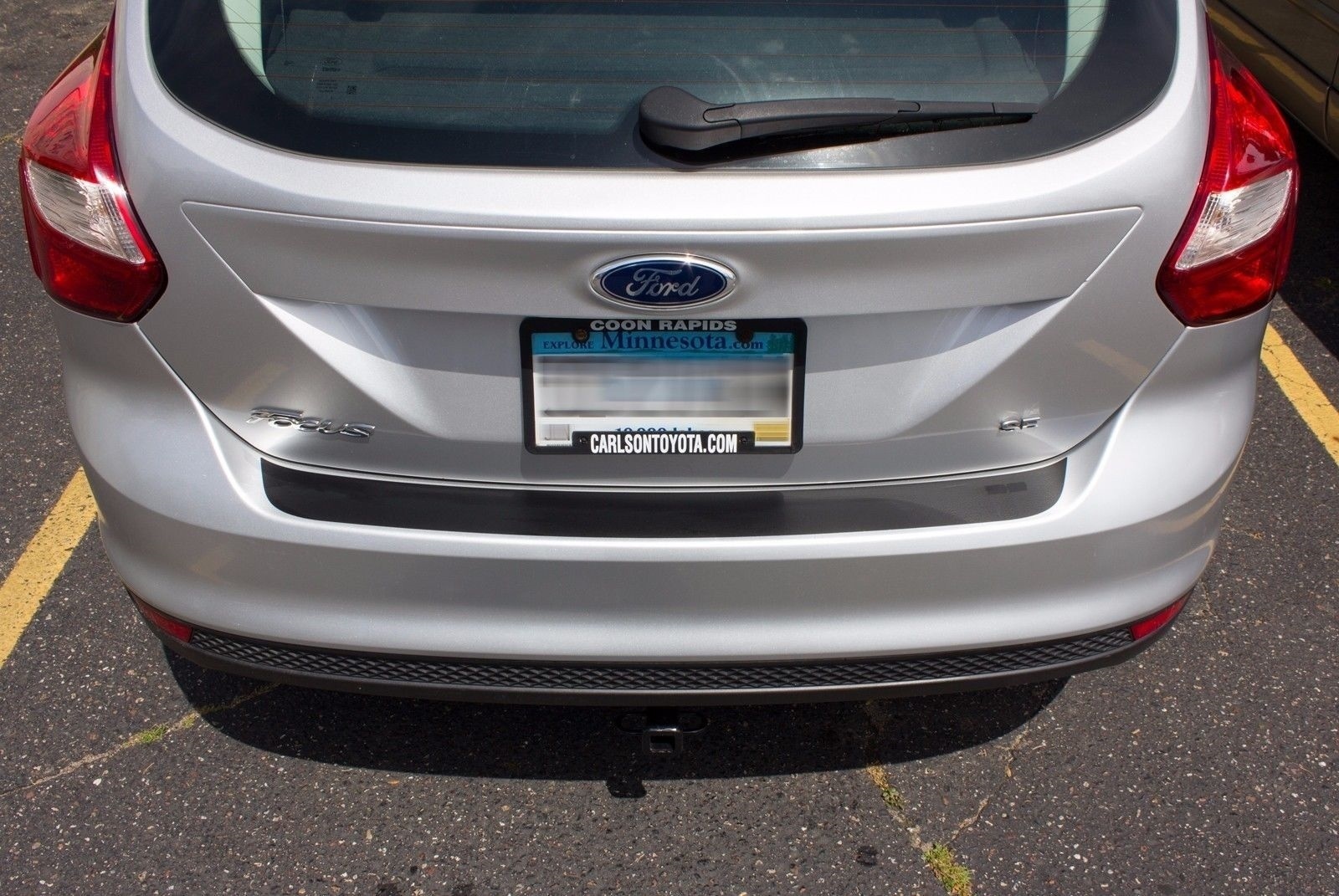 Rear Bumper Sill Cover Protector Matte Black Fits Ford Focus Hatchback ...