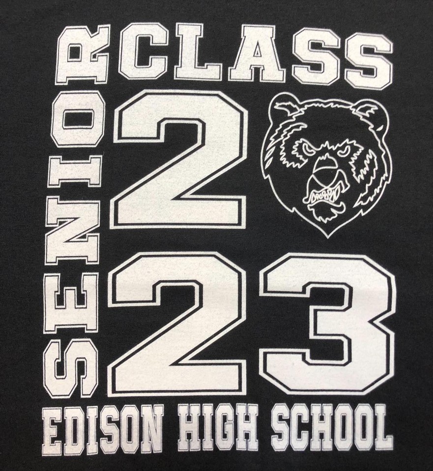 Edison Golden Bears "2023 Senior" Tshirt | eBay