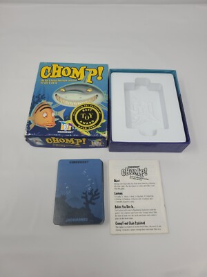 Chomp! Gamewright Card Game COMPLETE Fast Furious Food Chain BEST TOY ...