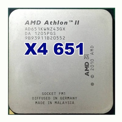 AMD Athlon II X4 651 CPU 3GHz Socket FM1 100W Processor | eBay