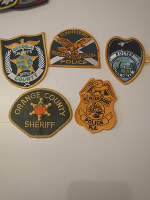 Florida Police Patches Lot Of 5 | eBay
