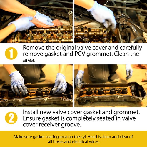 VS50542R VISVIC Set Valve Cover Gaskets New for Chevy Toyota Corolla ...