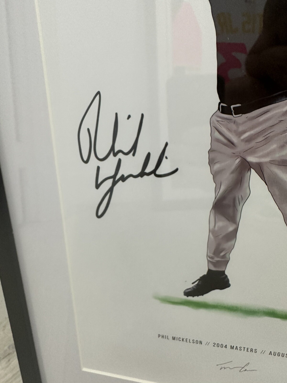 Phil Mickelson Signed 12x18 Poster Framed Autographed 2004 Masters ...
