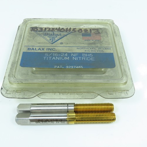 Balax 5/16"-24 Thread Forming Roll Tap TiN Coated Lot of 2 | eBay