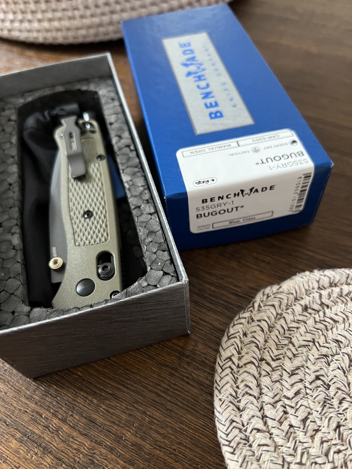 Benchmade 535GRY-1 Ambidextrous Foldable Pocket Knife - Green for sale ...