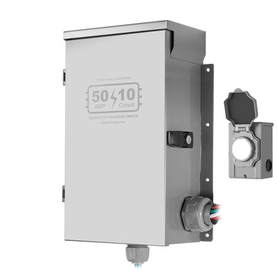 Manual Transfer Switch 50A Generator Transfer Switch Kit NEMA 3R 12500W ...