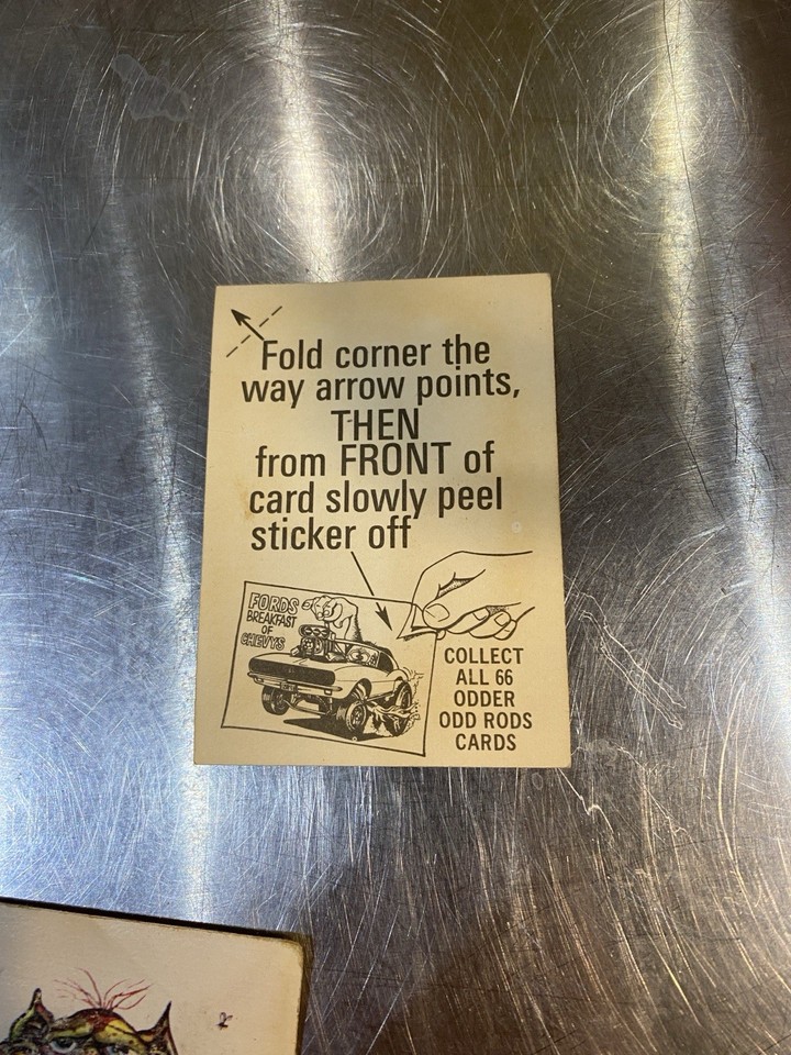 Vtg 1970 Donruss Odder Odd Rods Trading Cards Stickers Lot of 15No ...