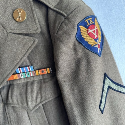 WWII Original Ike Uniform English Made 9th Aviation Engineer Command ...