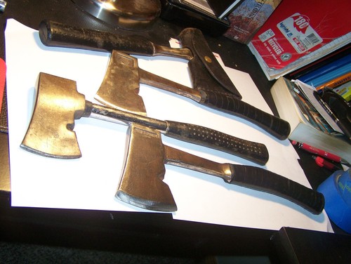 vtg hatchet lot 4 camp hatchets camp axe 1 has leather sheath | eBay