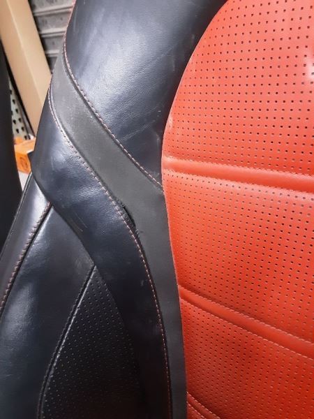 2016 MERCEDES BENZ C63S AMG RED AND BLACK FRONT SEATS SMALL RIP | eBay