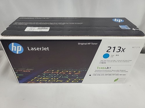 HP 213X TerraJet High Yield LaserJet Toner Cartridge - Cyan W2131X for ...