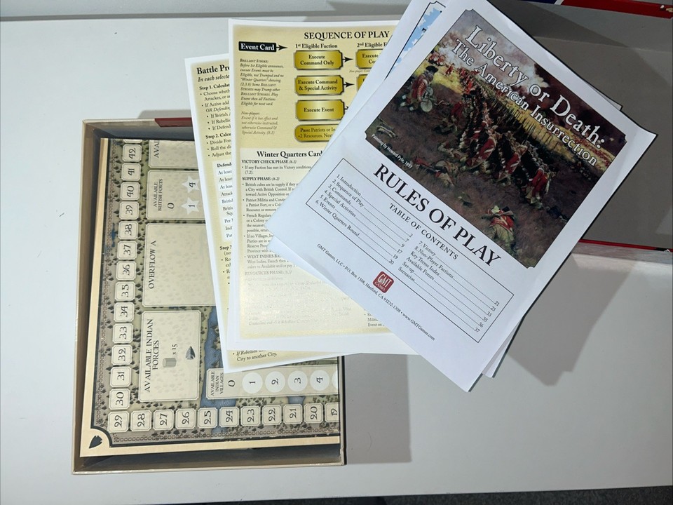 Liberty Or Death: The American Insurrection Game | eBay UK