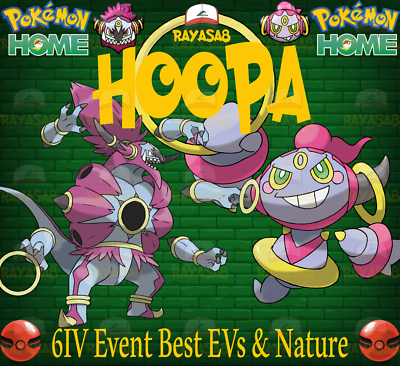 🌟Hoopa Rare Event - Confined - unbound - Forms 6iv Best Stats Pokemon ...