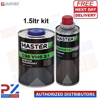 MASTER Acrylic Clear Coat C38 VHS 2:1 and C38 VHS 1:2 Kit 1.5 LTR | eBay UK