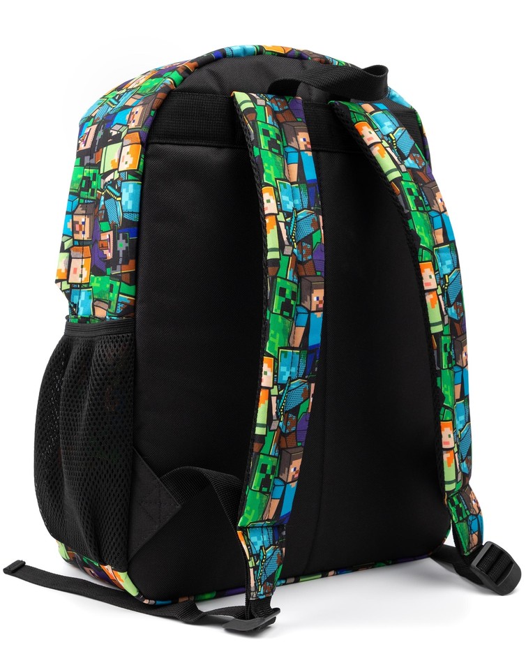 Minecraft Schwarzer Creeper & Zombie All-Over Print Rucksack Jungen | eBay