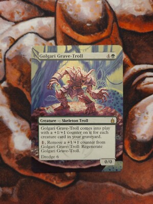 Magic the Gathering Golgari Grave-Troll Hand Painted Unique Custom MTG ...
