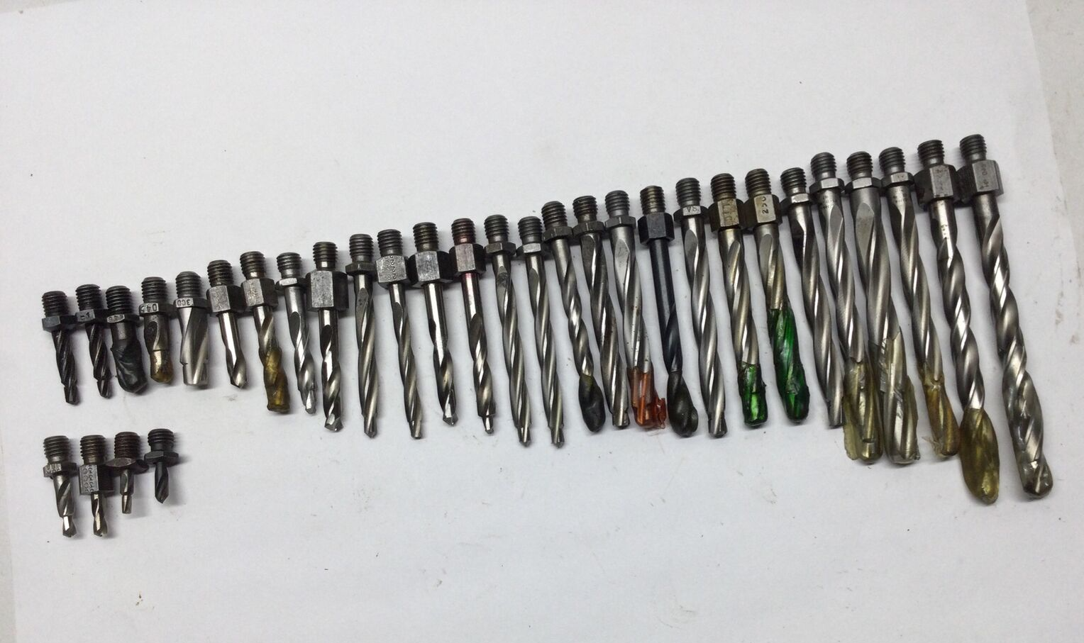 (30) 1/4-28 Threaded Piloted Core & Drill Bits ~ US Made Aircraft Tools ...