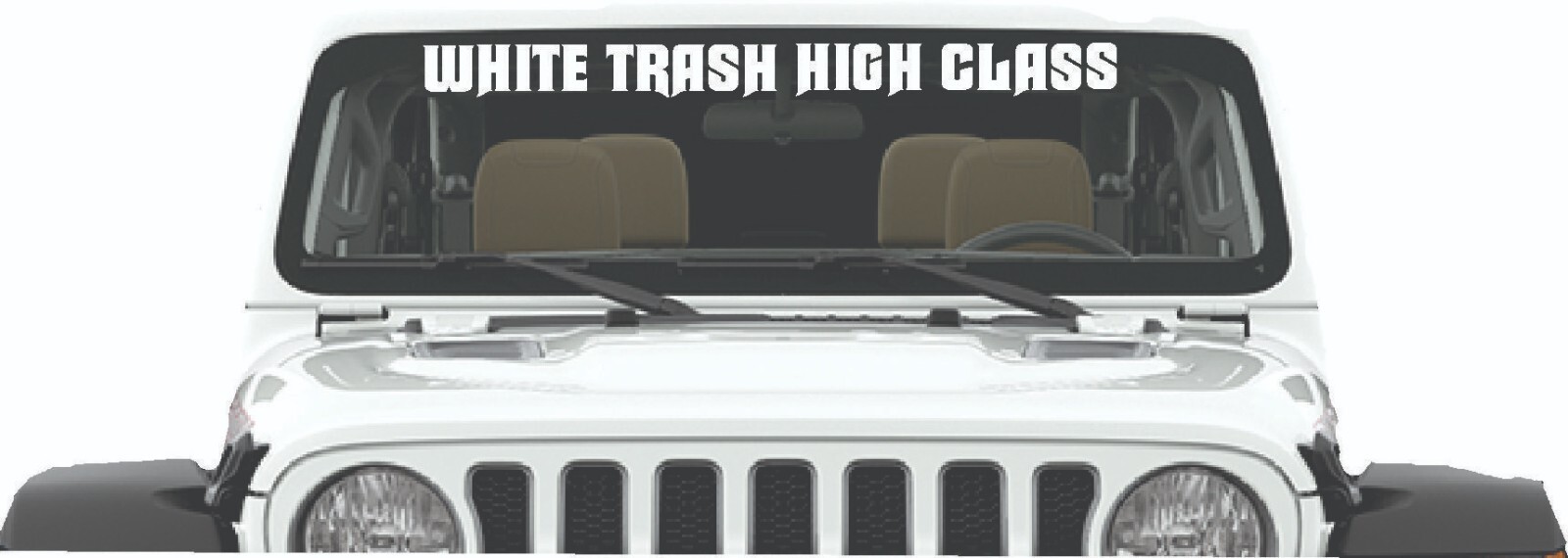 High Class White Trash Decal Sticker Off Road 4x4 Crawler Girl Wife Mud ...