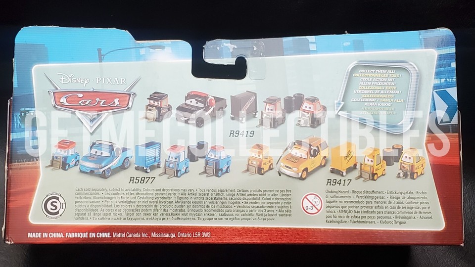 DISNEY PIXAR CARS INTL. TEAM NITROADE CREW PITTIES CHIEF 3 PACK NS SAVE ...