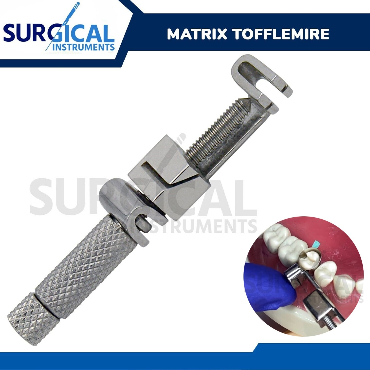 TOFFLEMIRE Type Senior Contra Angle Matrix Retainer Dental Instruments ...